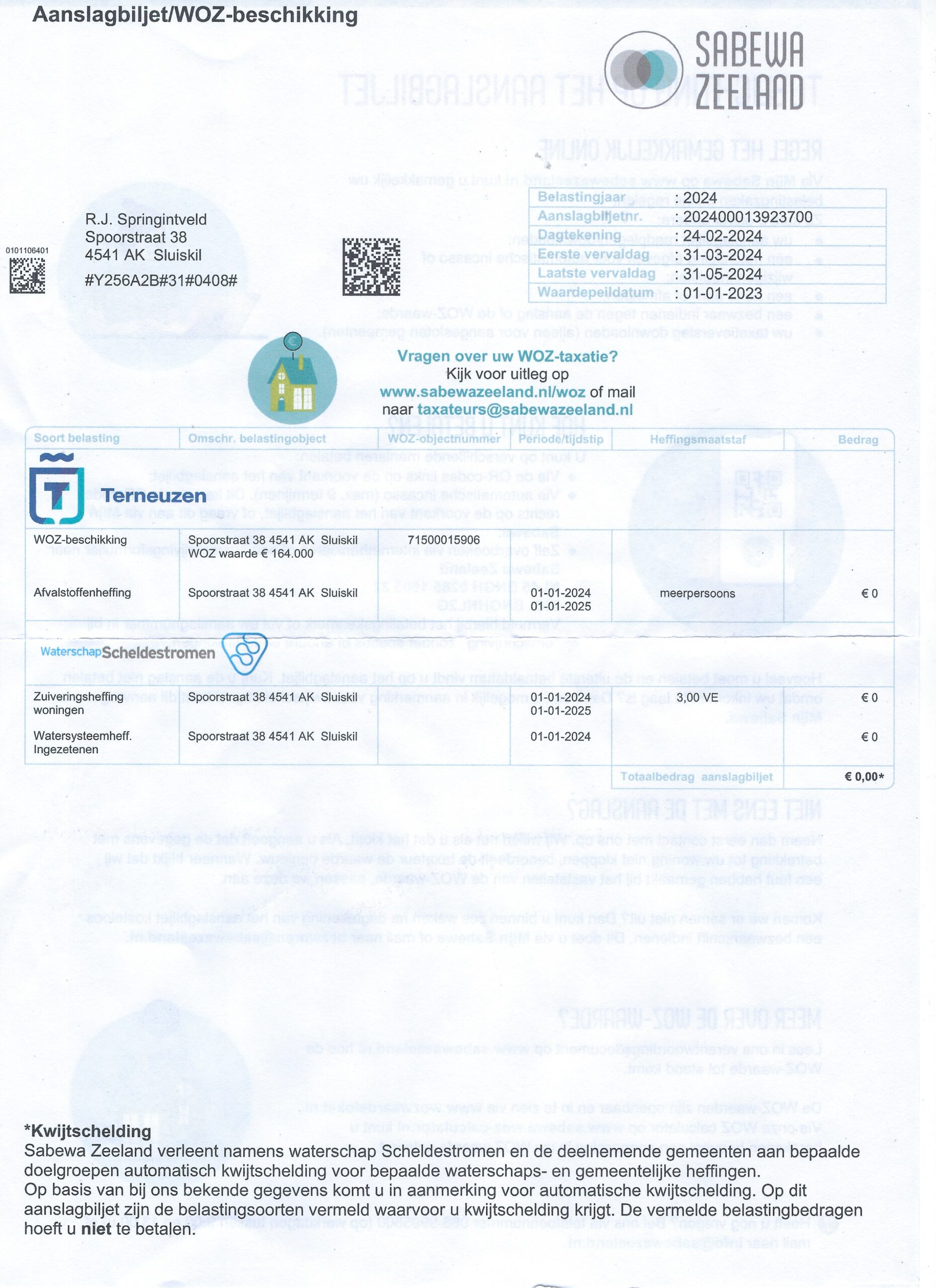 Sabewa kwijtschelding 2024 2025 – De Mondiale Parlementaire Monarchie van God